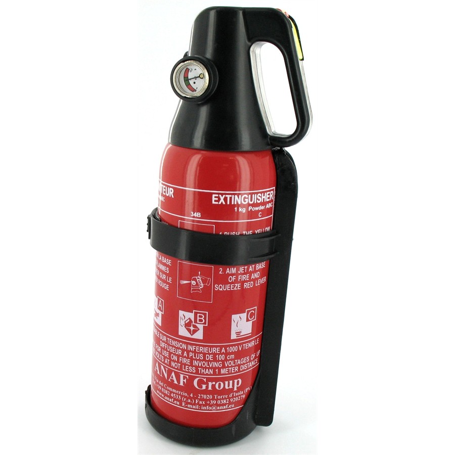 Extincteur 1 kg avec manomètre et coiffe : Norauto.fr