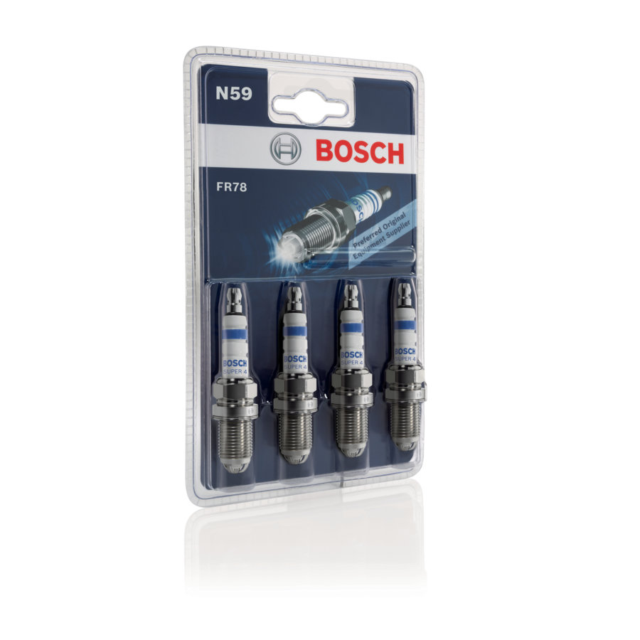 4 Bougies d'allumage 4 électrodes BOSCH 509 : Norauto.fr
