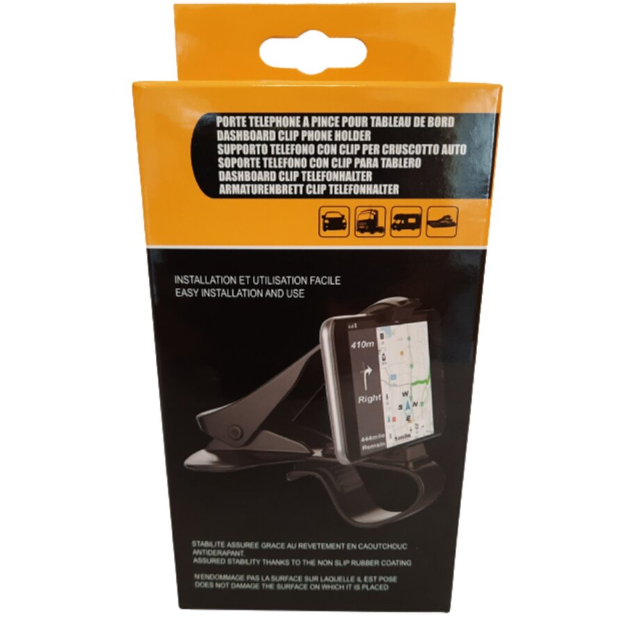 Porte téléphone avec pince pour tableau de bord. : Norauto.fr