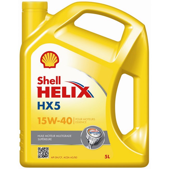 Huile moteur SHELL Helix HX5 15W40 essence et diesel 5 L : Norauto.fr